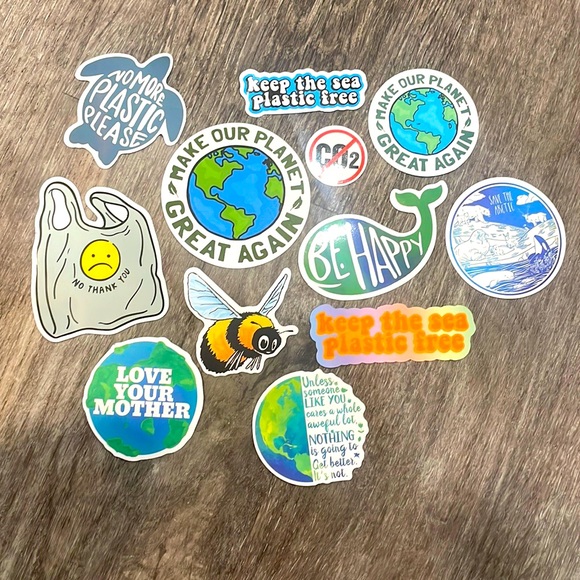 Accessories | 312 Save The Planet Sticker Bundle | Poshmark